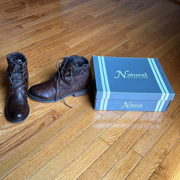 Natural Reflections | Shoes | Natural Reflections Brown Boots | Poshmark